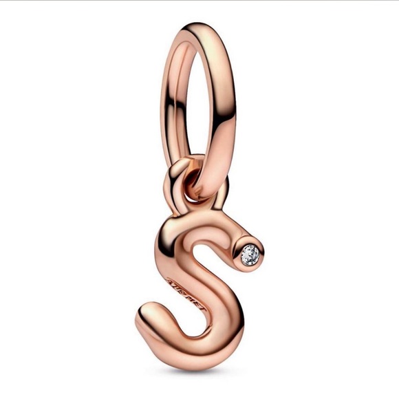 Pandora | Jewelry | Pandora Letter S Script Alphabet Dangle Charm ...